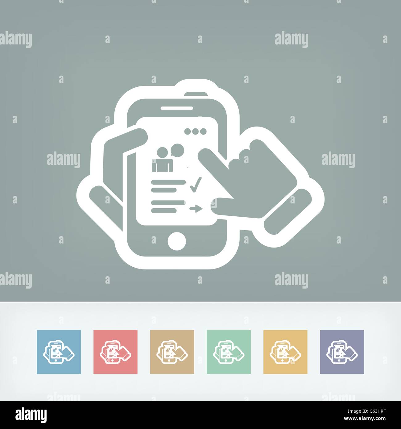 Smartphone icon. Chat application Stock Vector Image & Art - Alamy