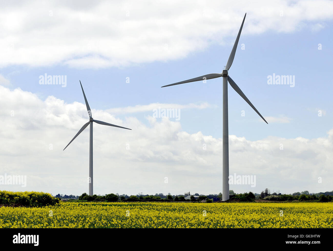 The first two, of an eventual ten, turbines at RWE npower renewables 20 ...