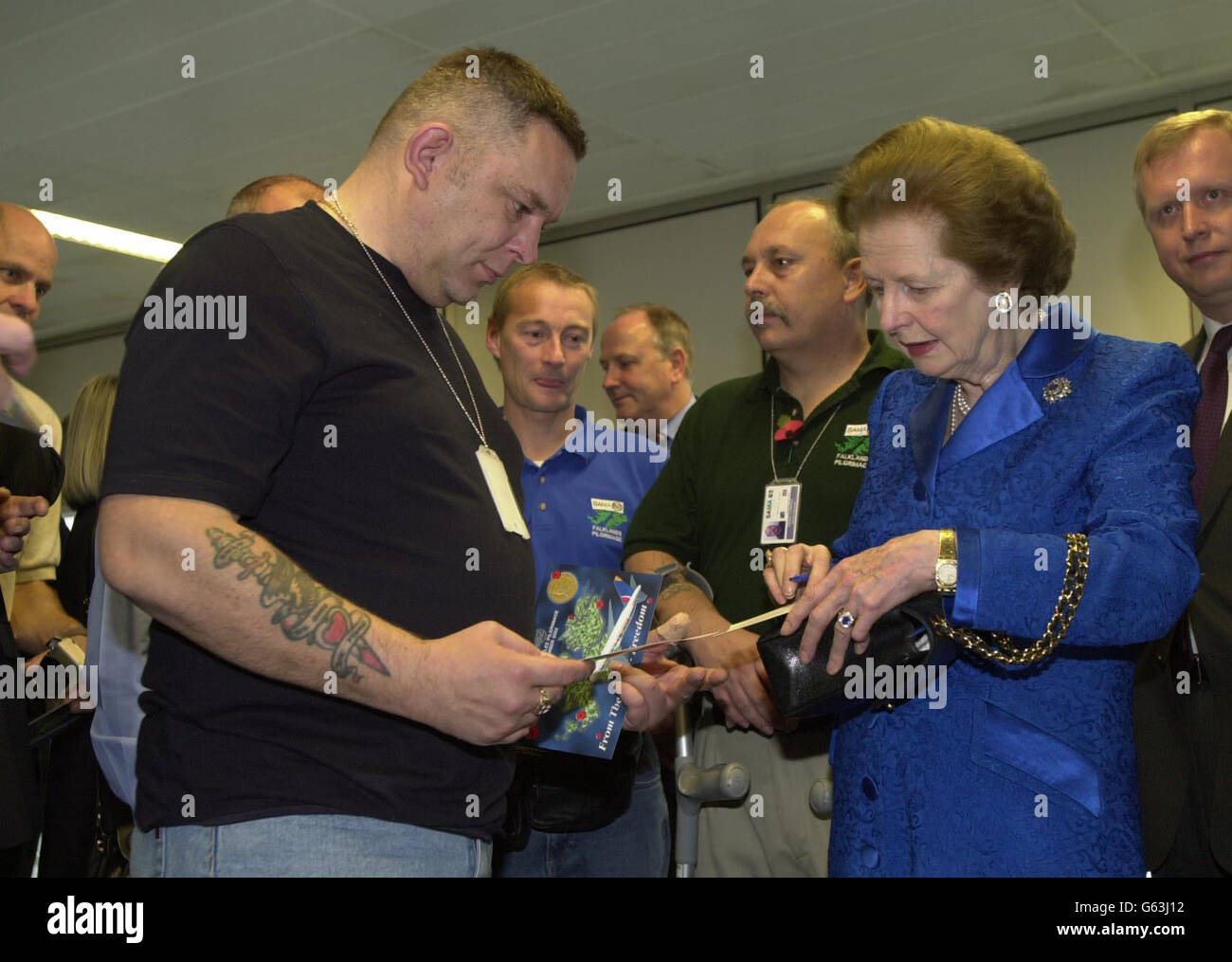 Lady Thatcher - Falklands Anniversary Stock Photo - Alamy