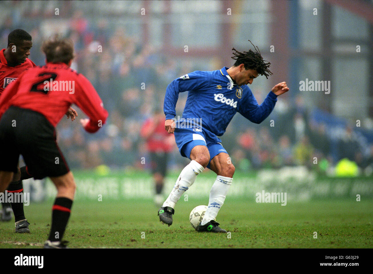 Chelsea v Wimbledon, FA Cup Soccer.. Ruud Gullit, Chelsea Stock Photo ...