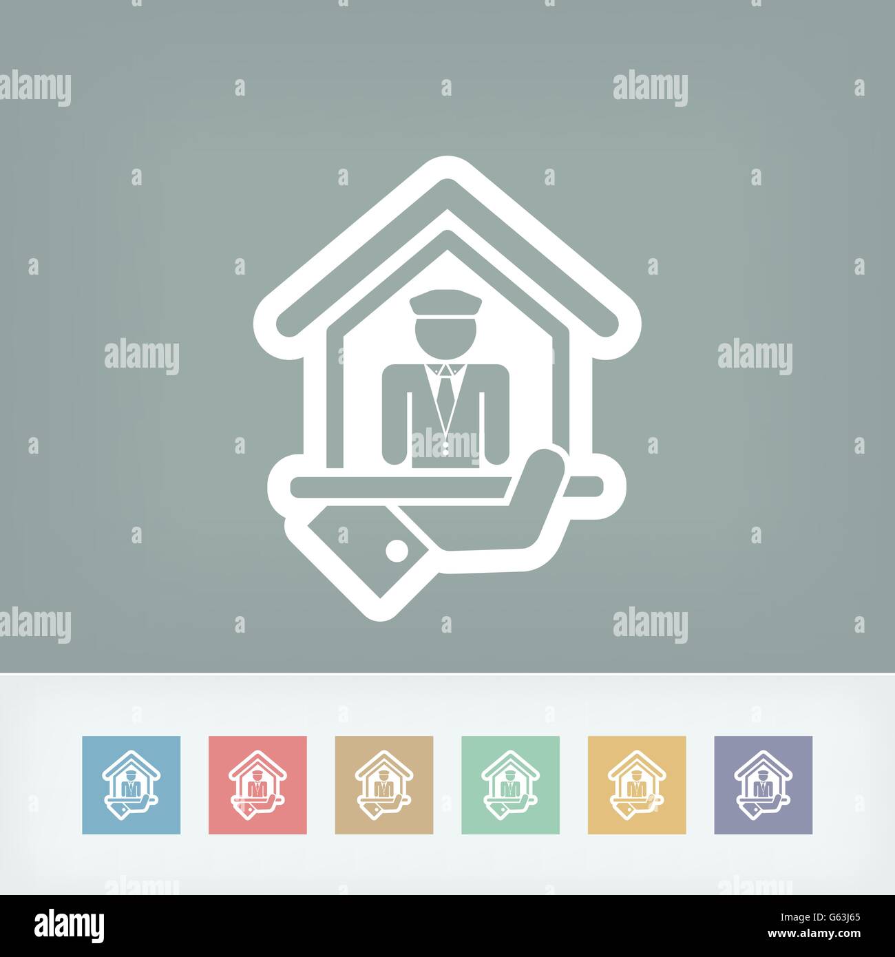 Doorman icon hi-res stock photography and images - Alamy