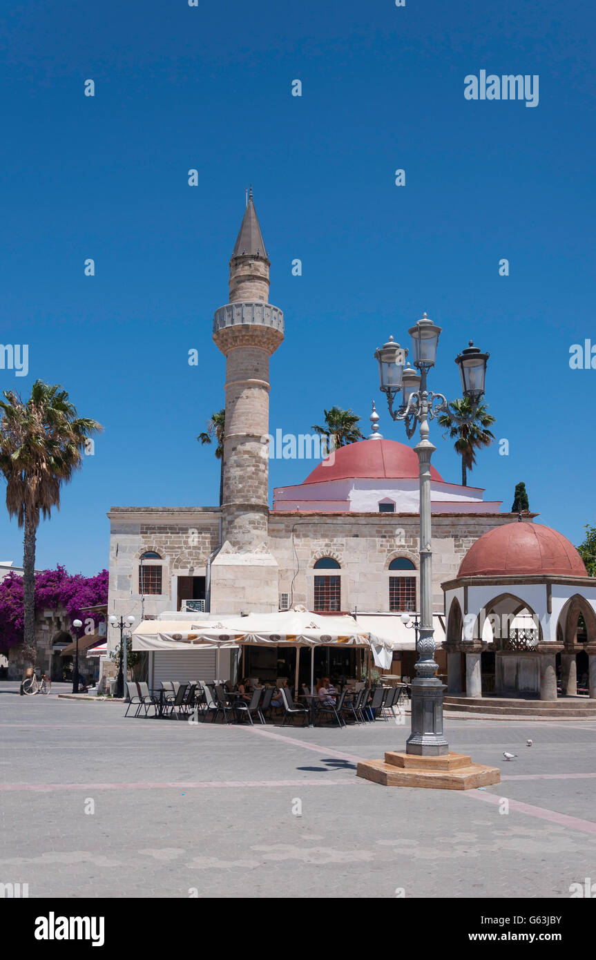 Deftedar Mosque and Eleftherias Square, Kos Town, Kos (Cos), The ...
