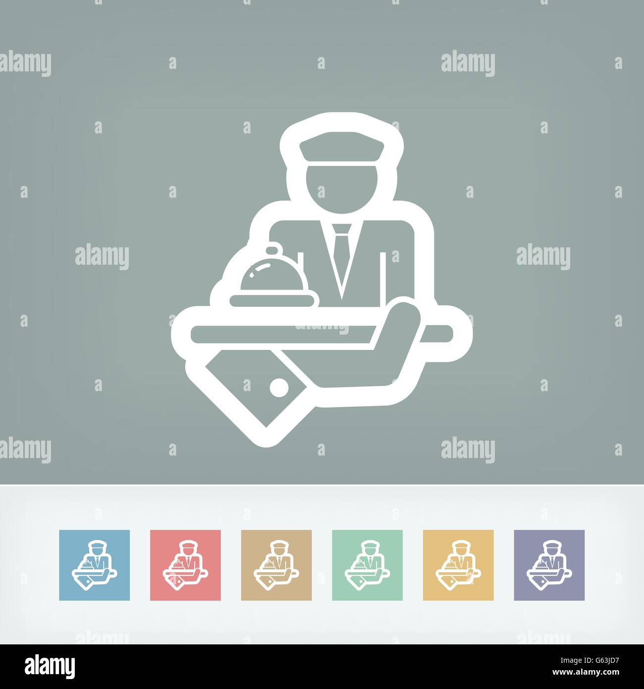 Hotel icon. Porter Stock Vector Image & Art - Alamy