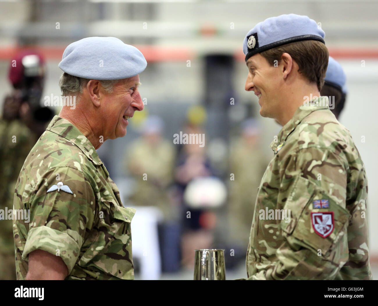The Prince of Wales, Colonel-in-Chief Army Air Corps presents Major ...