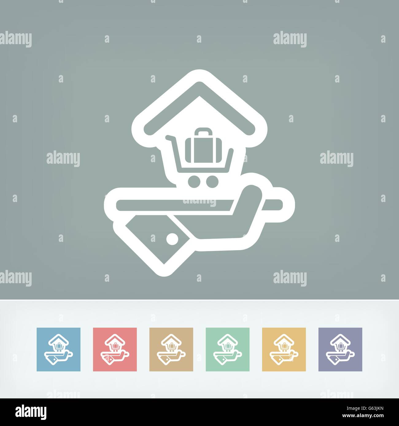 Hotel icon. Baggage service Stock Vector Image & Art - Alamy
