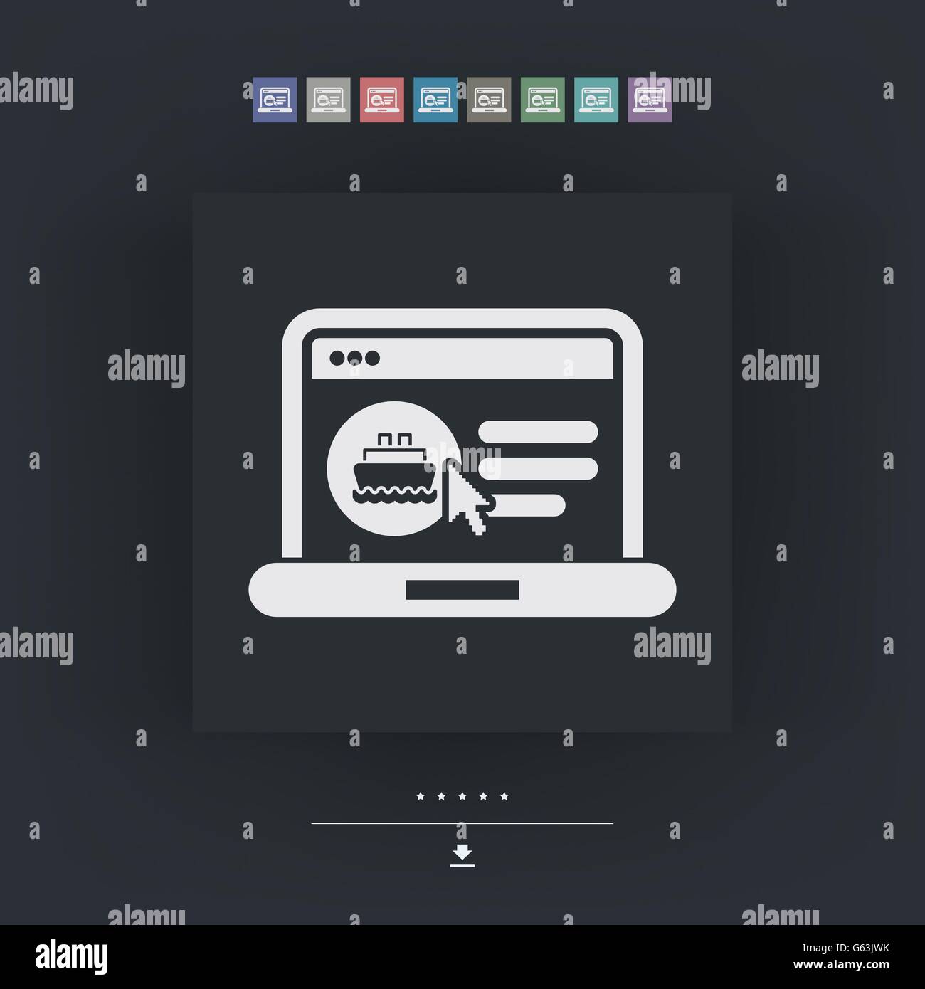 Web boat booking Stock Vector Image & Art - Alamy