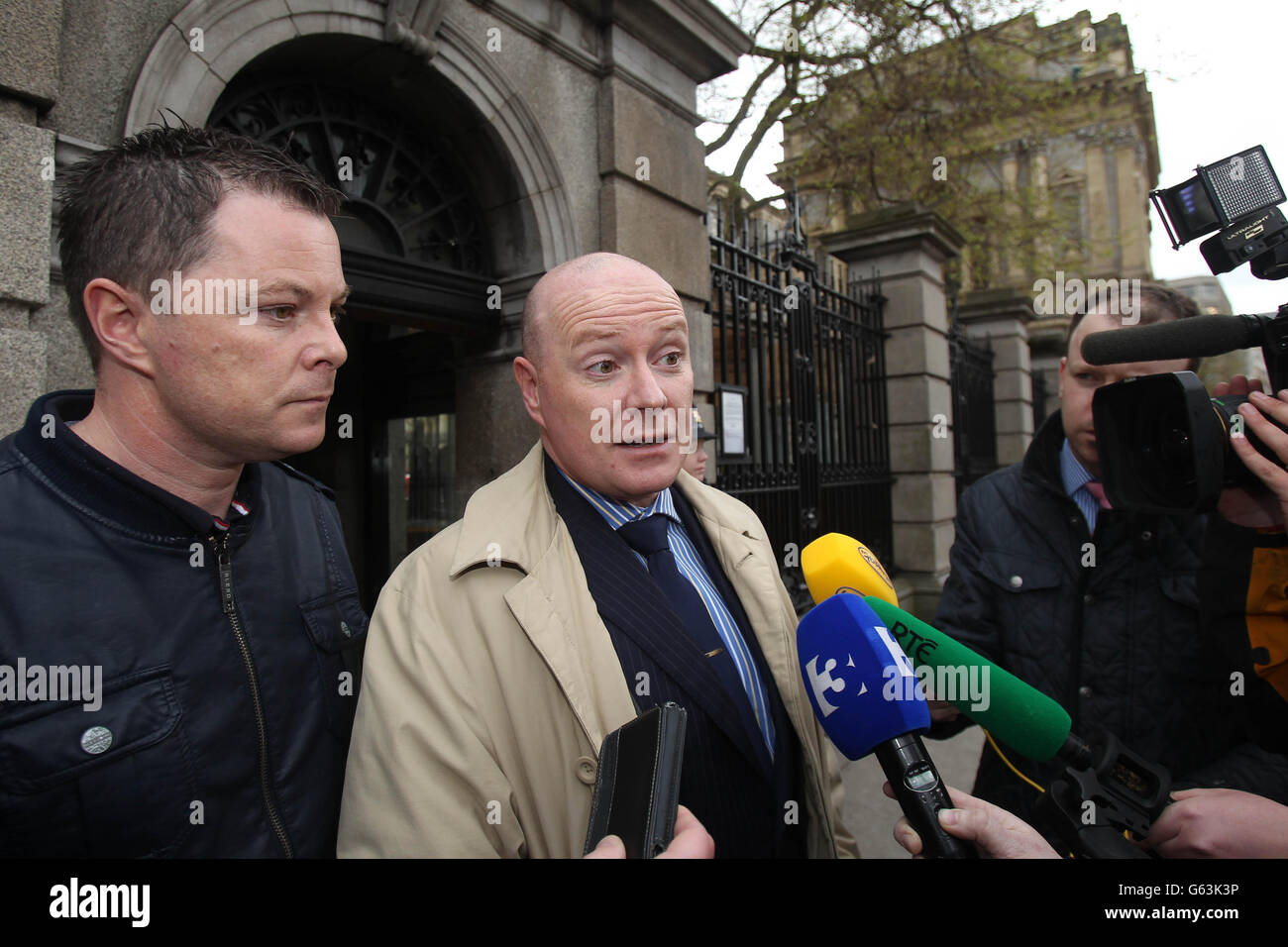 (Left - right) Oliver and Austin Stack, sons of Brian Stack, the only ...
