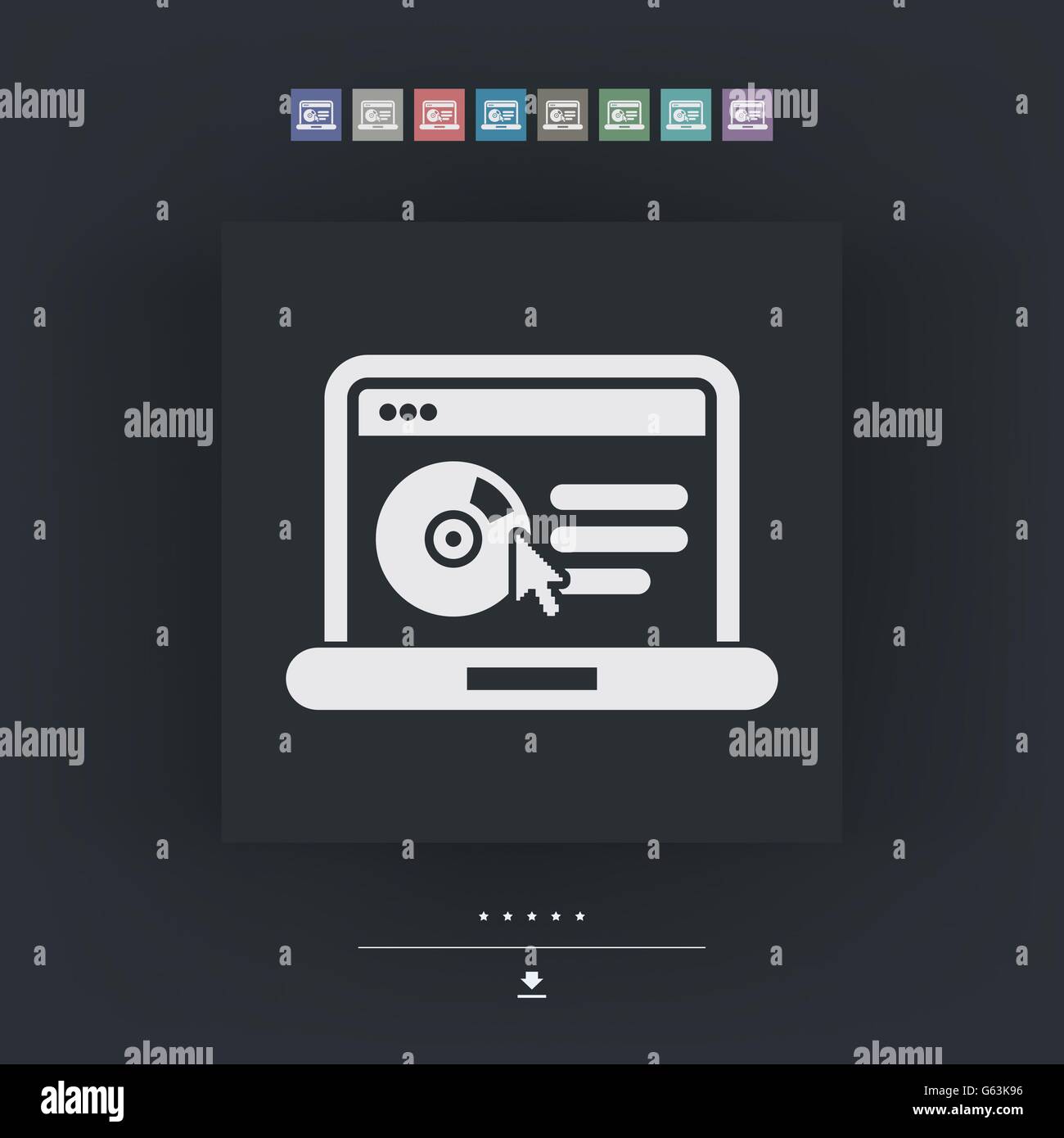 Software icon Stock Vector Images - Alamy