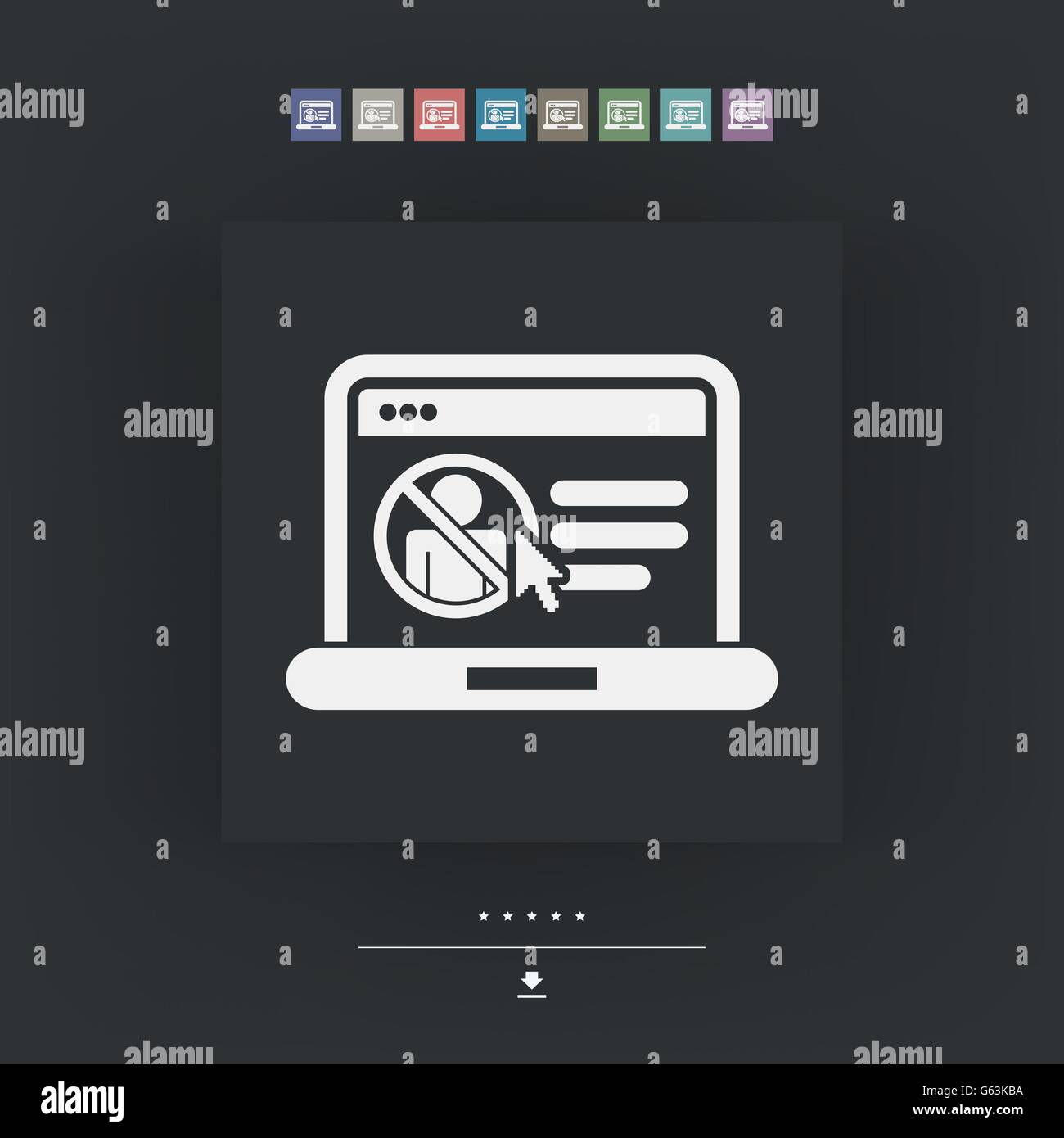 Secure access is blocked Stock Vector Images - Alamy