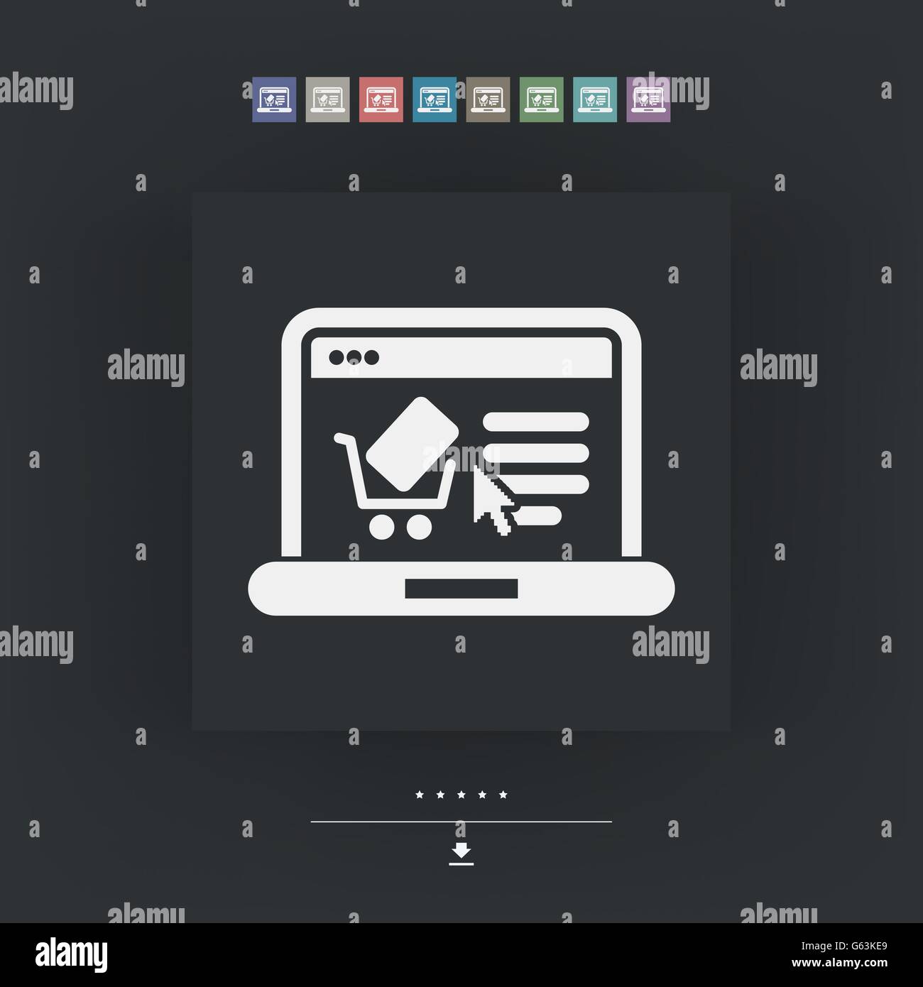 E-commerce website icon Stock Vector Image & Art - Alamy