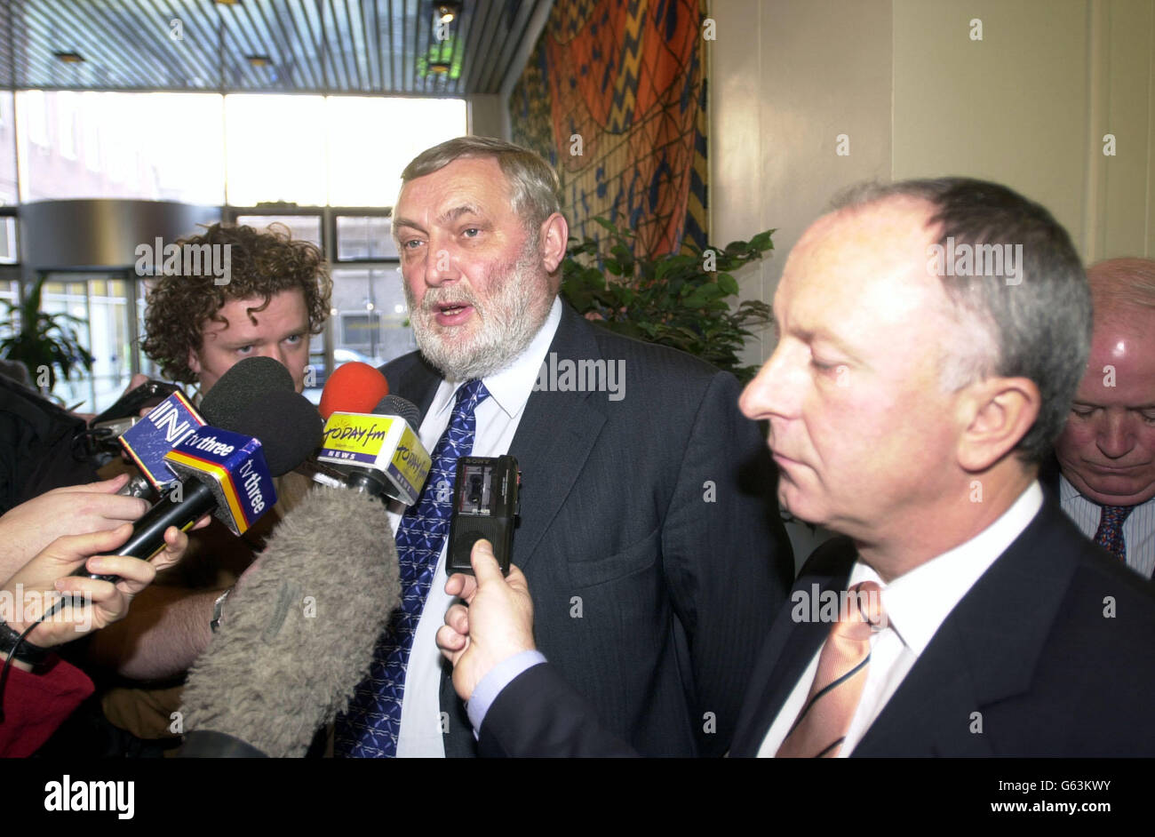 Franz Fischer with Dermot Ahern Stock Photo - Alamy