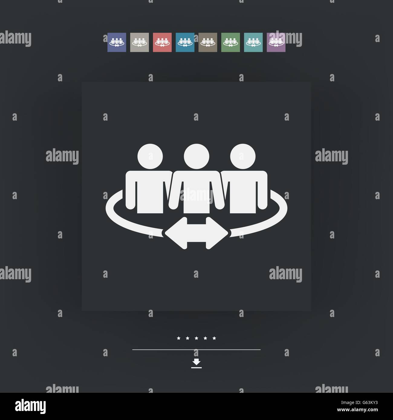 Interaction people diversity Stock Vector Images - Alamy