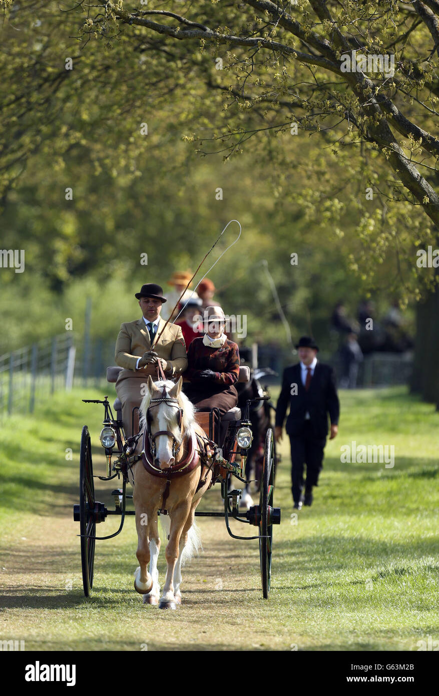 Carriage drivers participate in the Champagne Laurent Premier Meet of ...