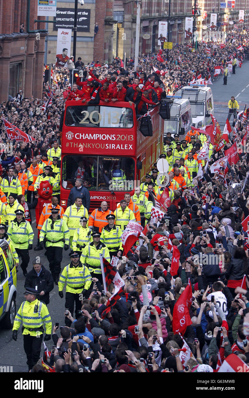 Soccer - Manchester United Premier League Winners Parade - Manchester ...