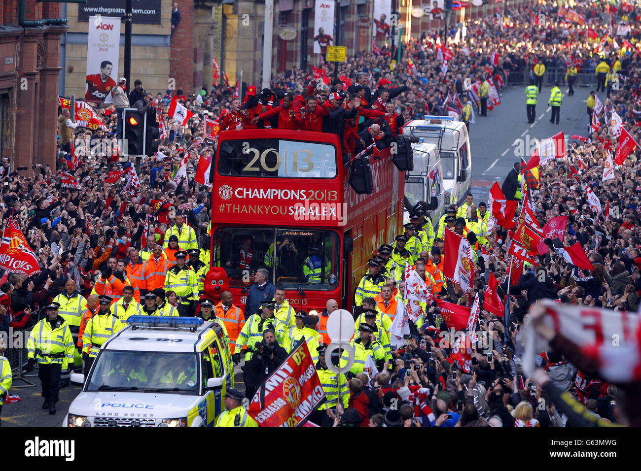 Soccer - Manchester United Premier League Winners Parade - Manchester ...