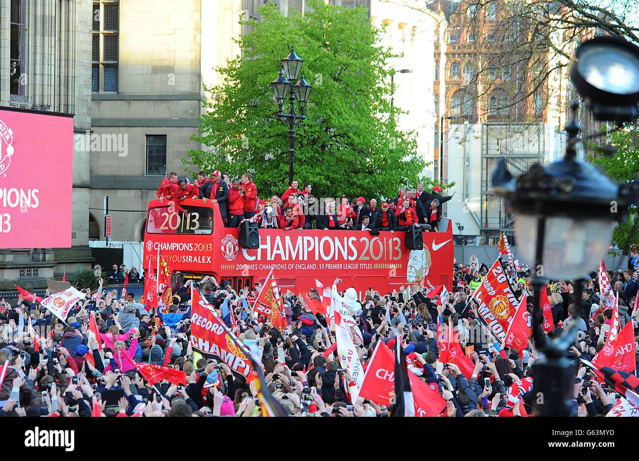 Soccer - Manchester United Premier League Winners Parade - Manchester ...