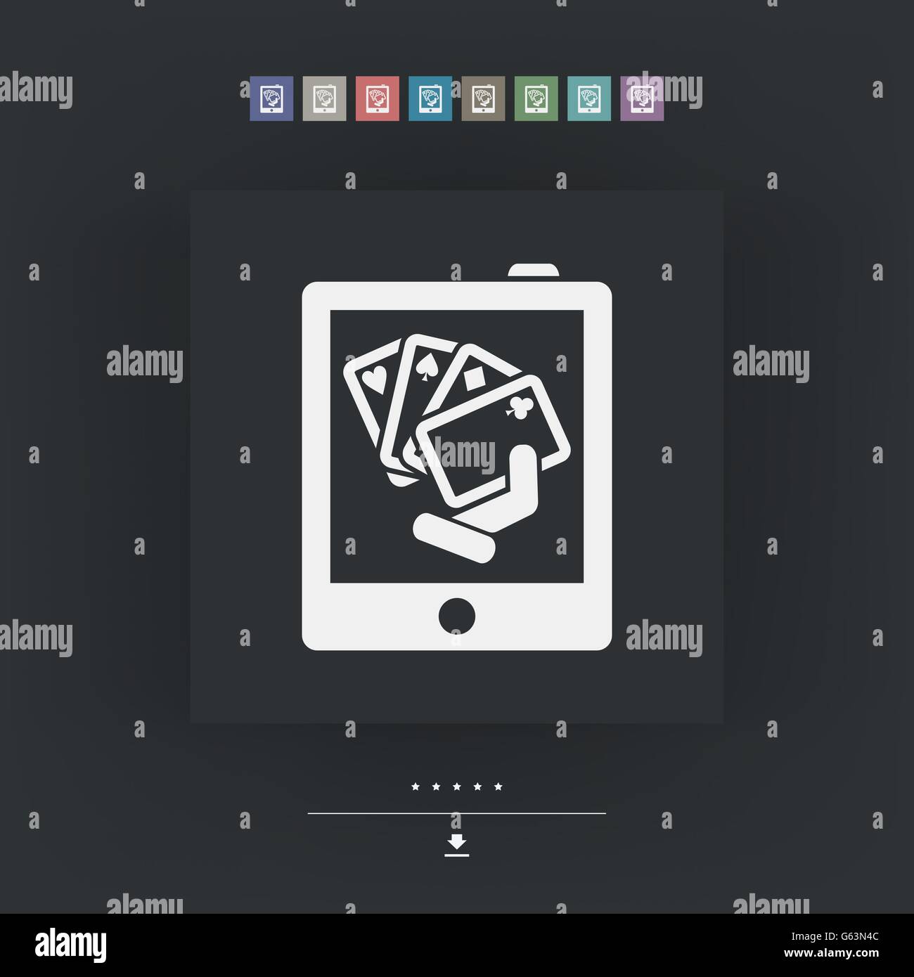 Poker game icon Stock Vector Image & Art - Alamy