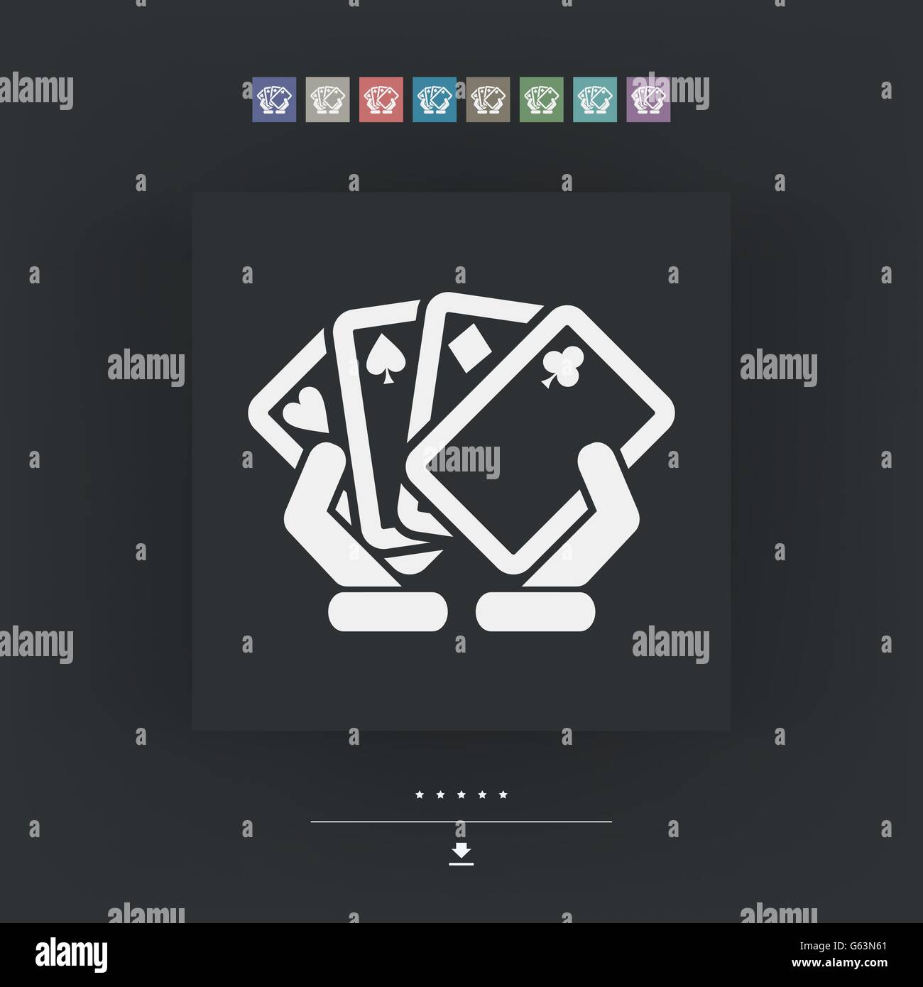 Poker game icon Stock Vector Image & Art - Alamy