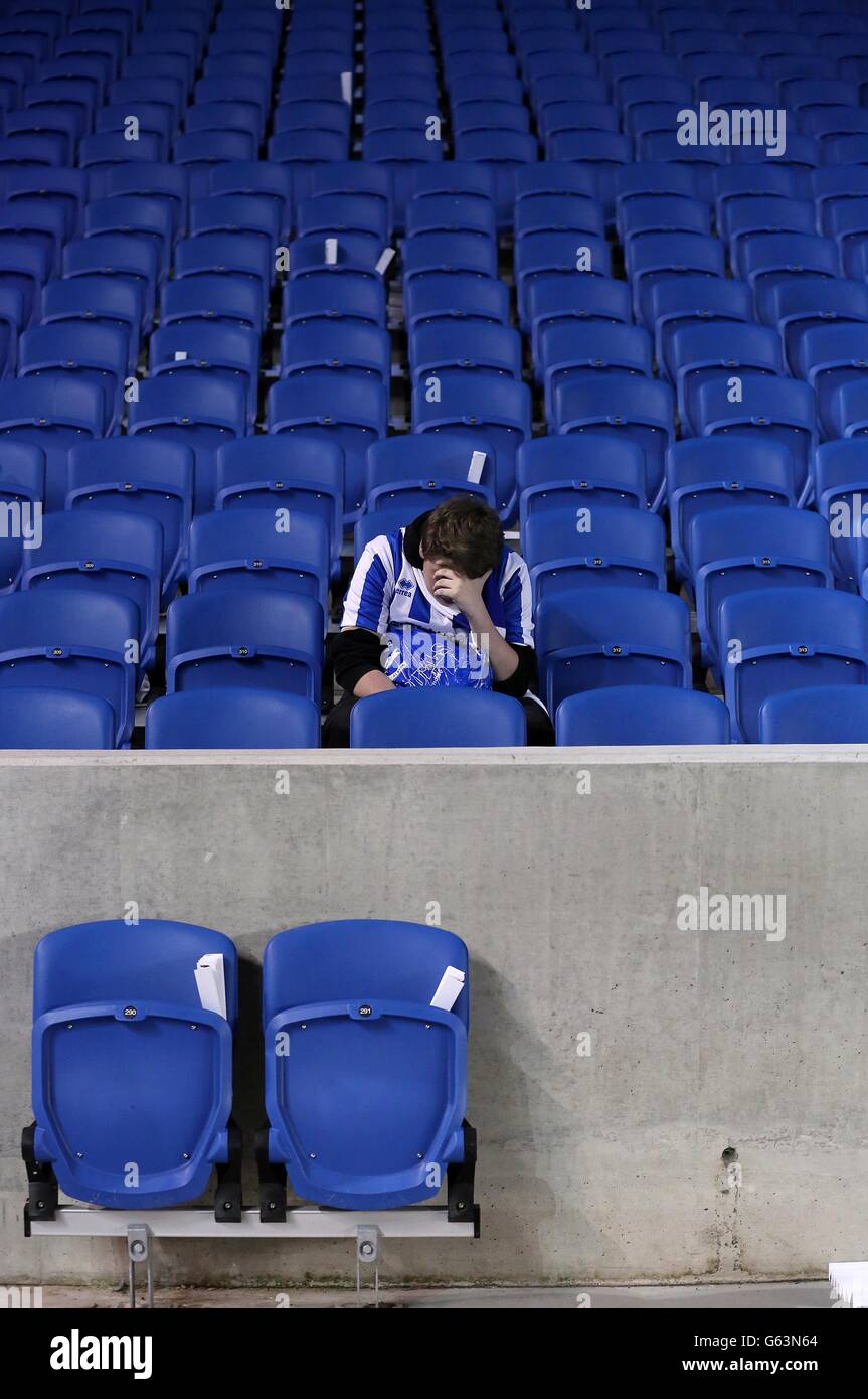 Football brighton hove albion fan general view gv hi-res stock ...