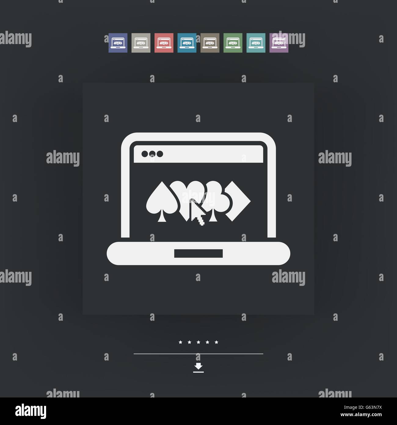 Poker game icon Stock Vector Image & Art - Alamy