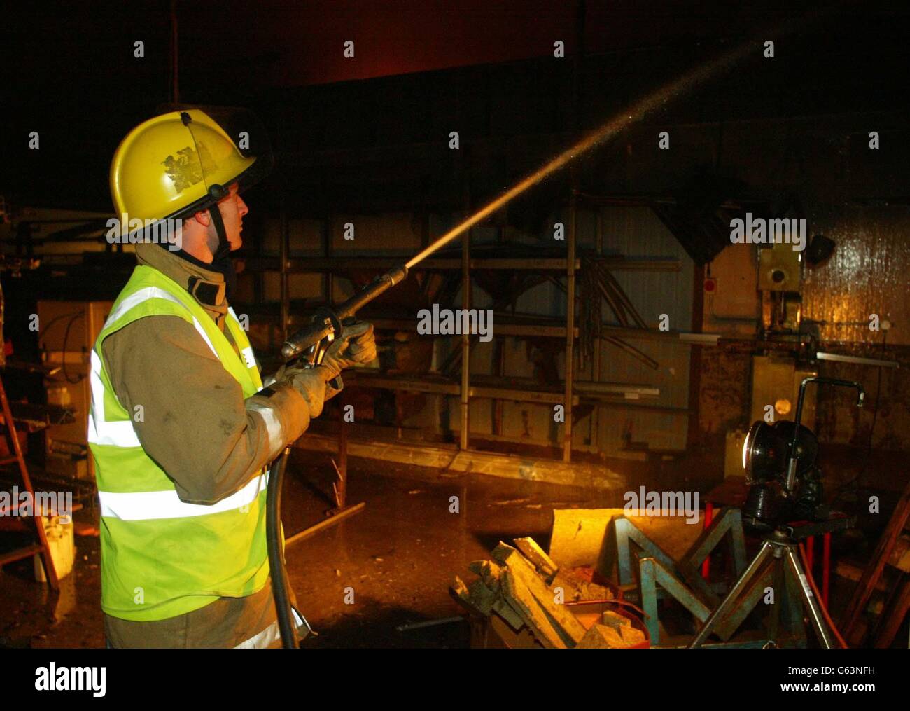 Retained firemen hi-res stock photography and images - Alamy