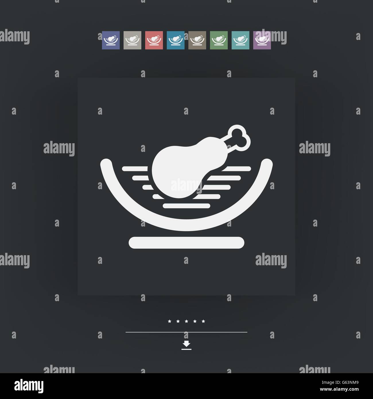 Meat tray Stock Vector Images - Alamy