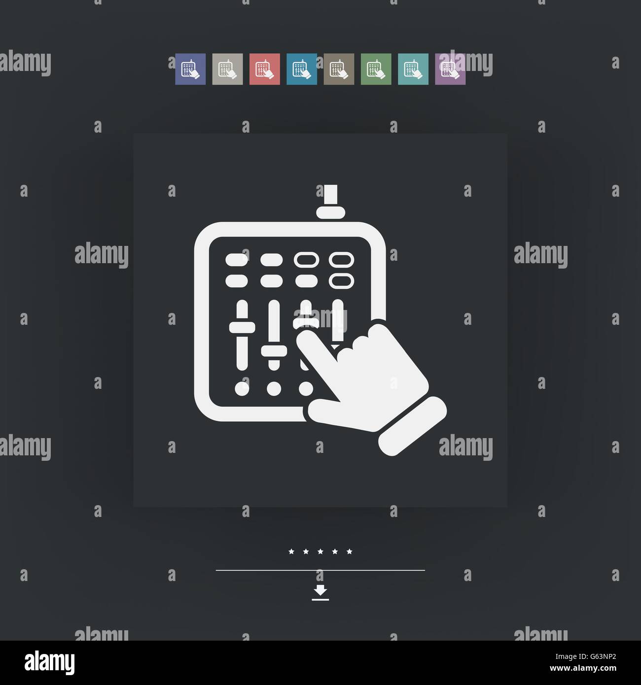 Audio mixer level Stock Vector Images - Alamy