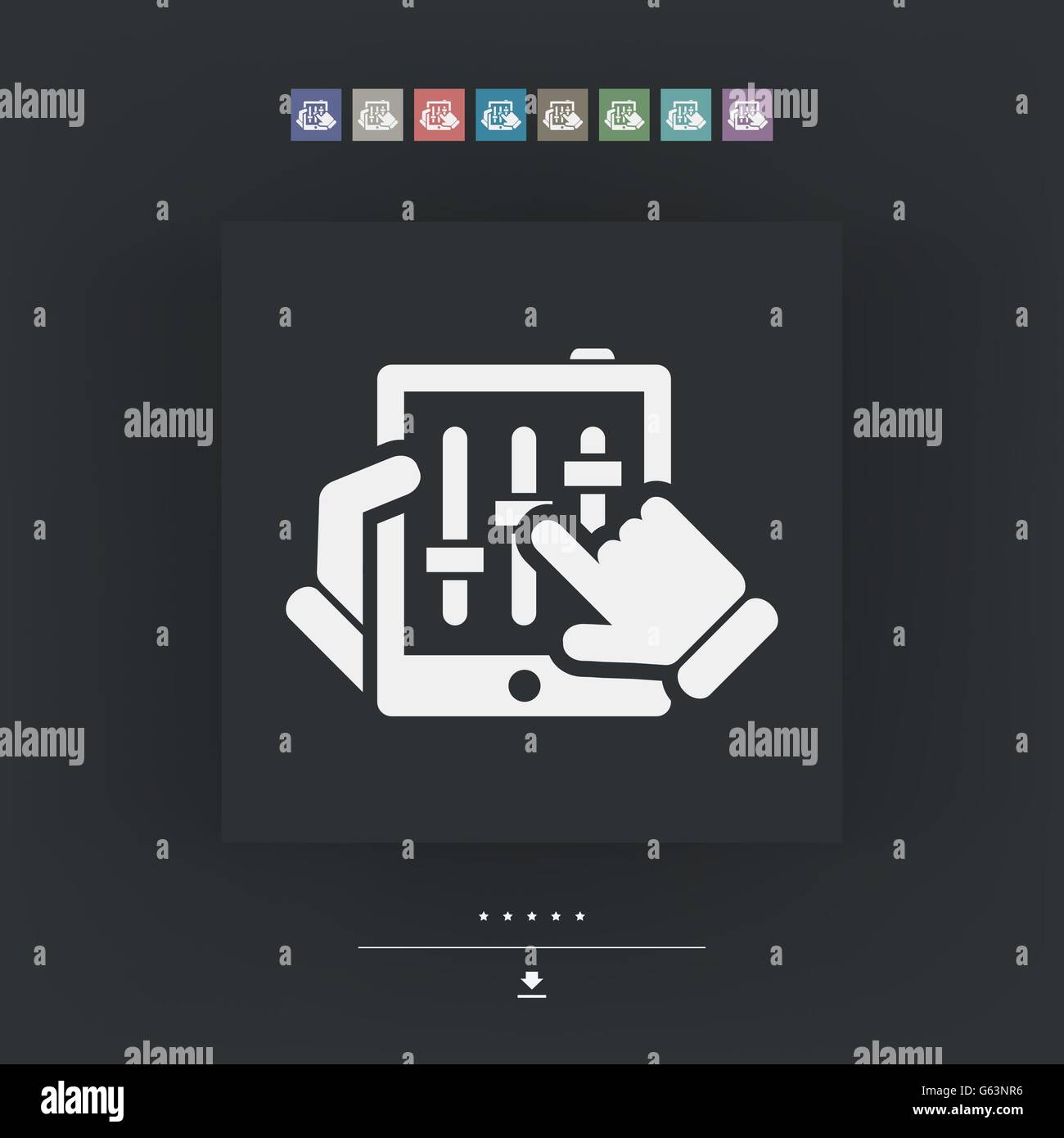 Touchscreen mixer icon Stock Vector Image & Art - Alamy