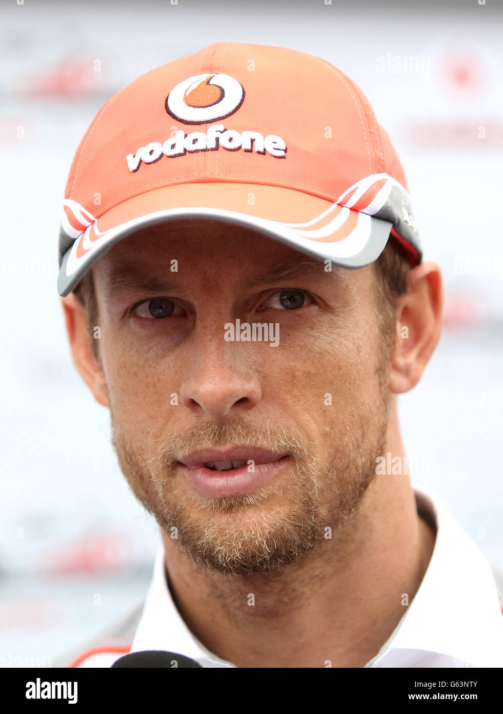 McLaren Mercedes Jenson Button during the paddock day at the Circuit de ...