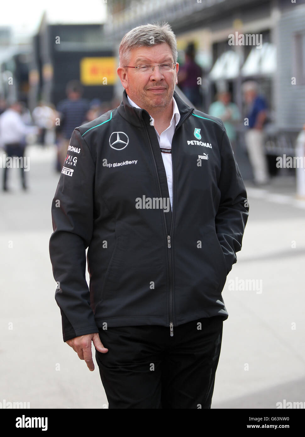 Mercedes team principle ross brawn hi-res stock photography and images ...