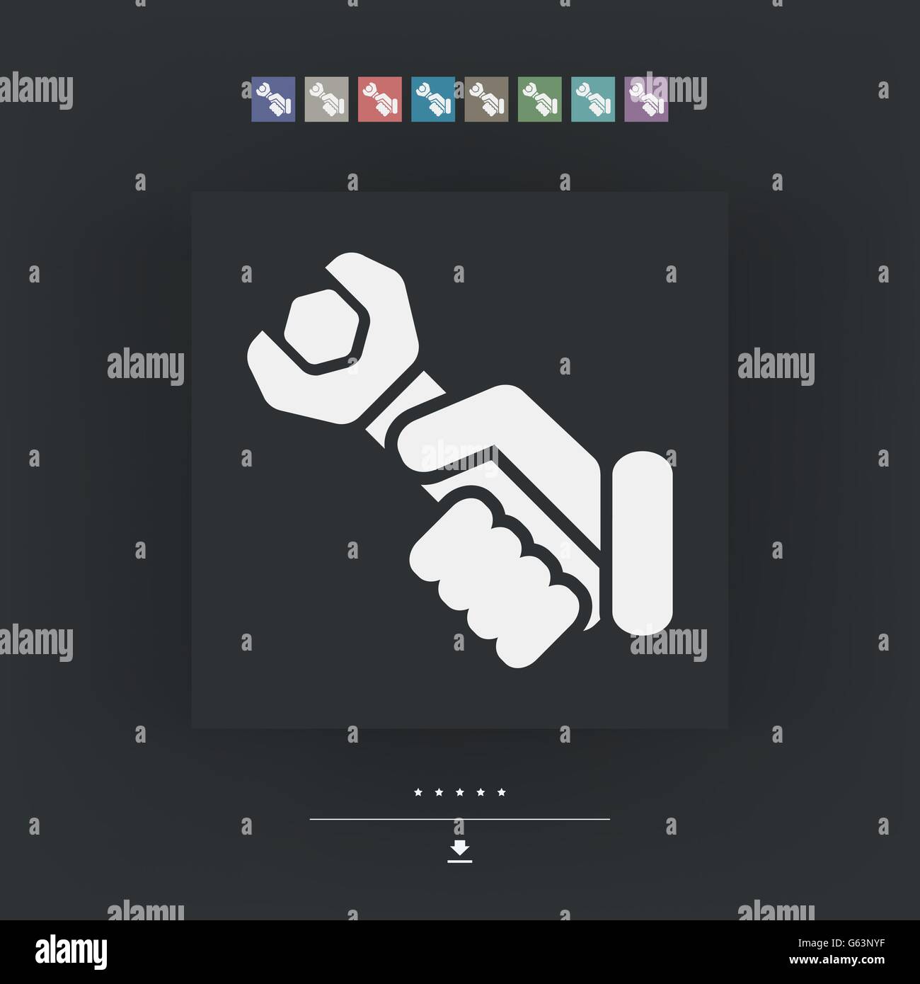 Worker concept symbol Stock Vector Image & Art - Alamy