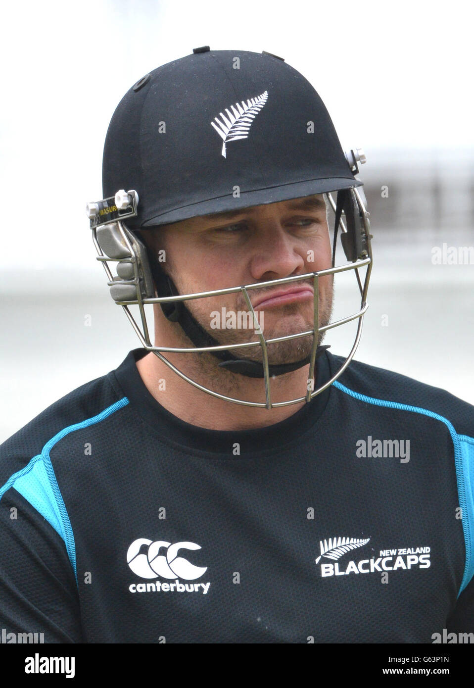 New Zealand's Peter Fulton during a nets session at Lords Cricket ...