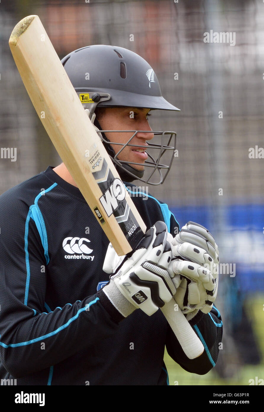 New Zealand's Ross Taylor during a nets session at Lords Cricket Ground ...