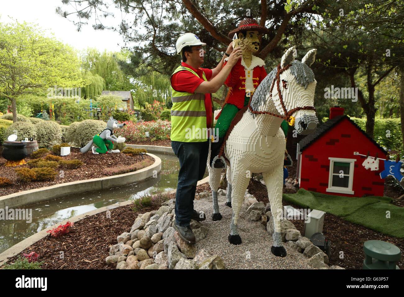 Model designer Neville Smith puts the finishing touches to a model in ...