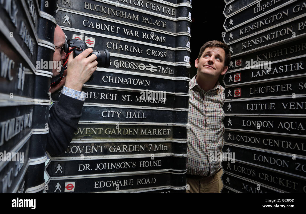 Historic sign auction Stock Photo - Alamy