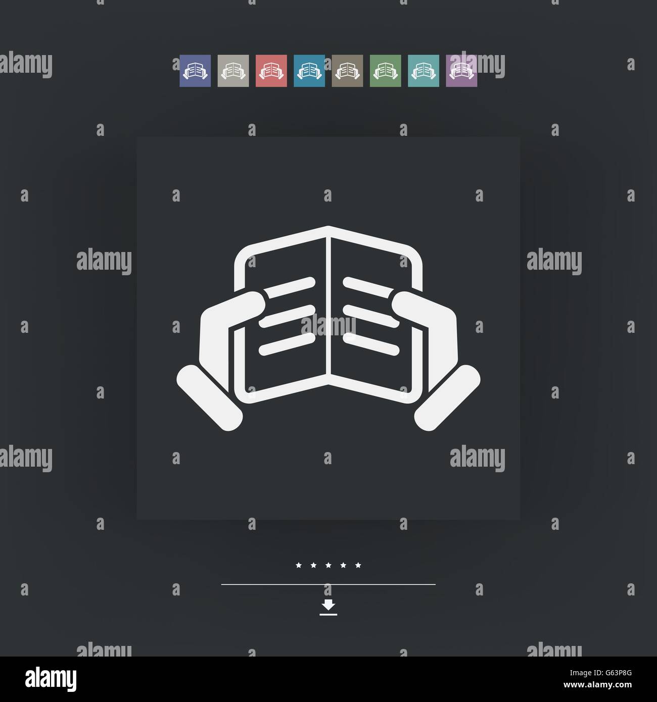 Reading icon hi-res stock photography and images - Alamy