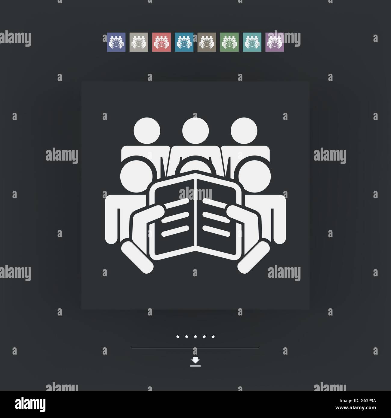 Reader concept icon Stock Vector Image & Art - Alamy