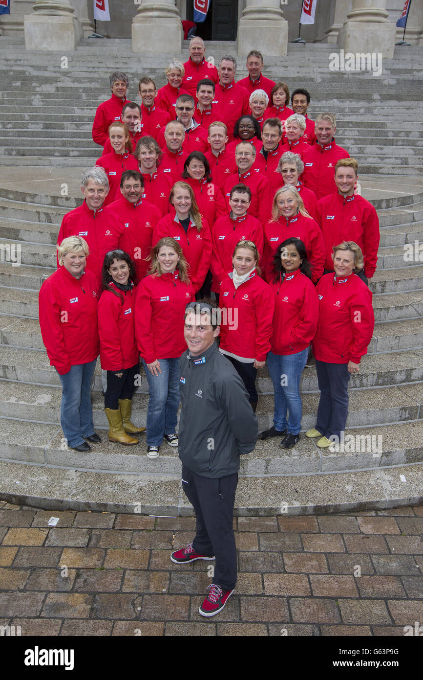 Rich Gould with his crew members for the Clipper 13-14 Round the World ...