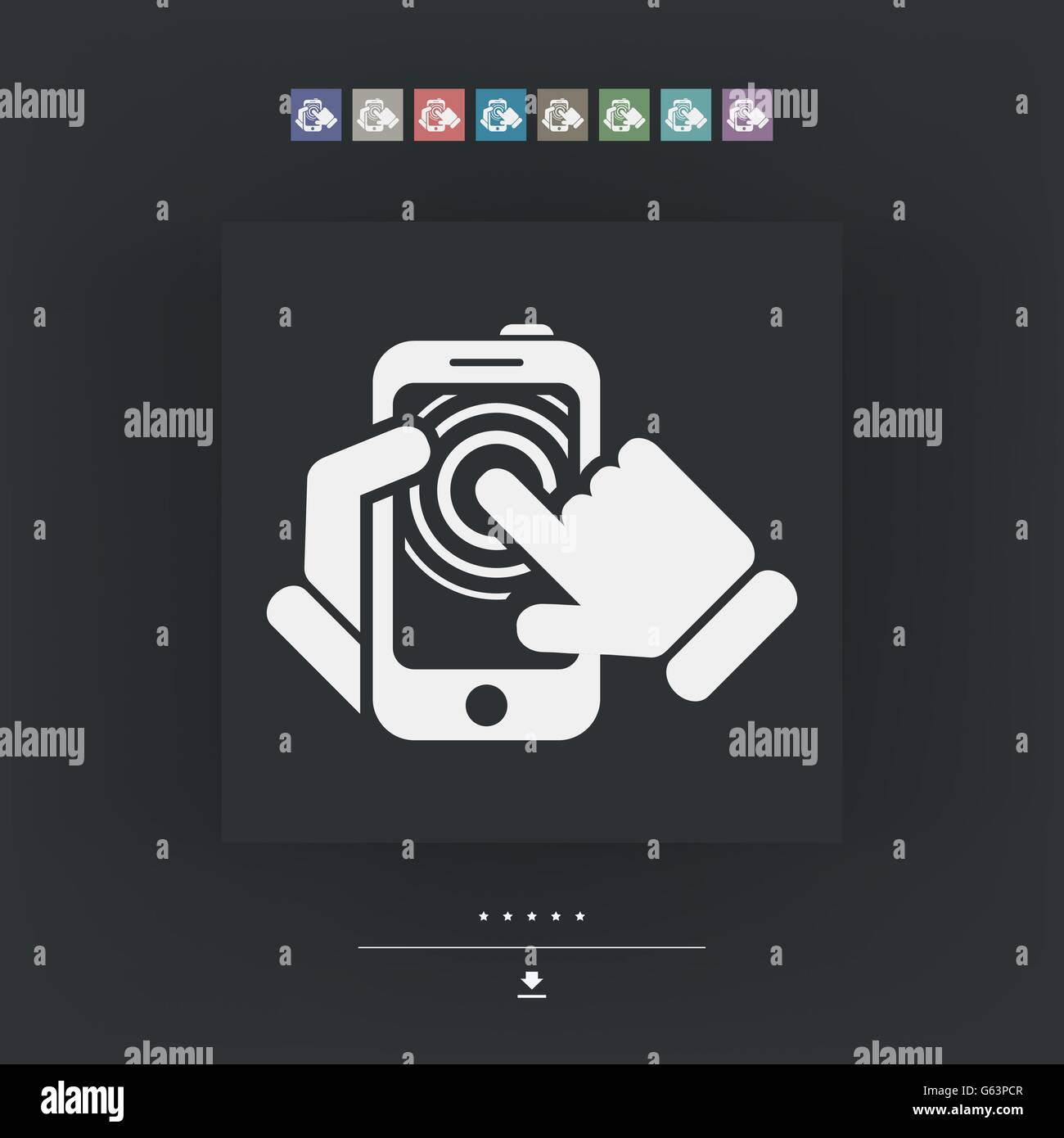 Smartphone touchscreen icon Stock Vector Image & Art - Alamy