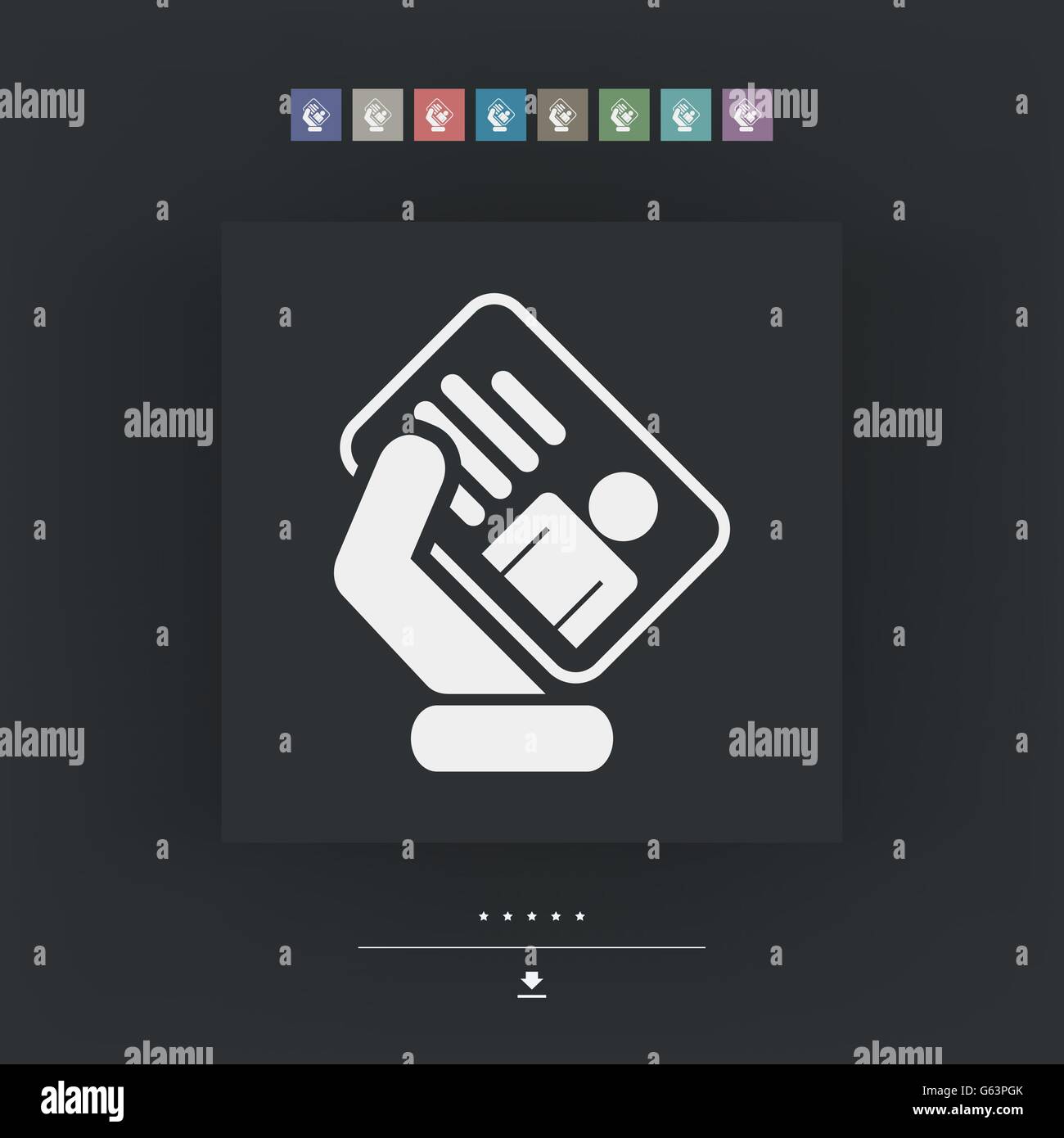 Id card icon Stock Vector Image & Art - Alamy