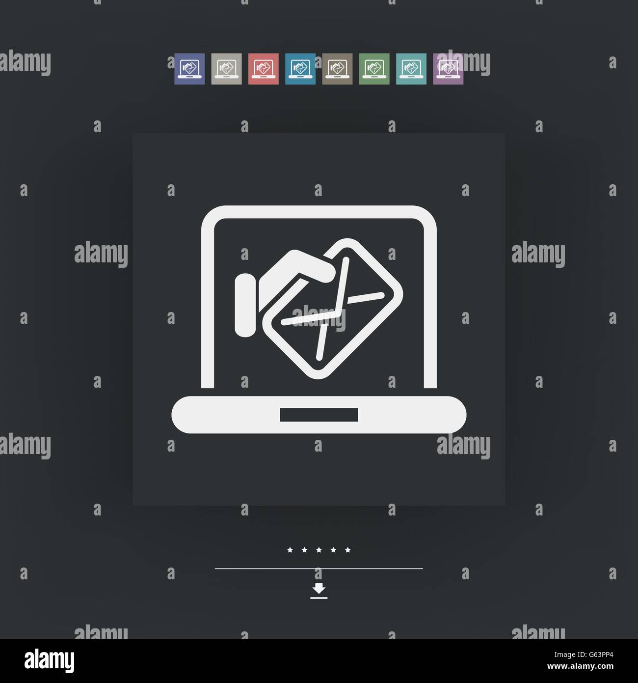 Computer mail icon Stock Vector Image & Art - Alamy