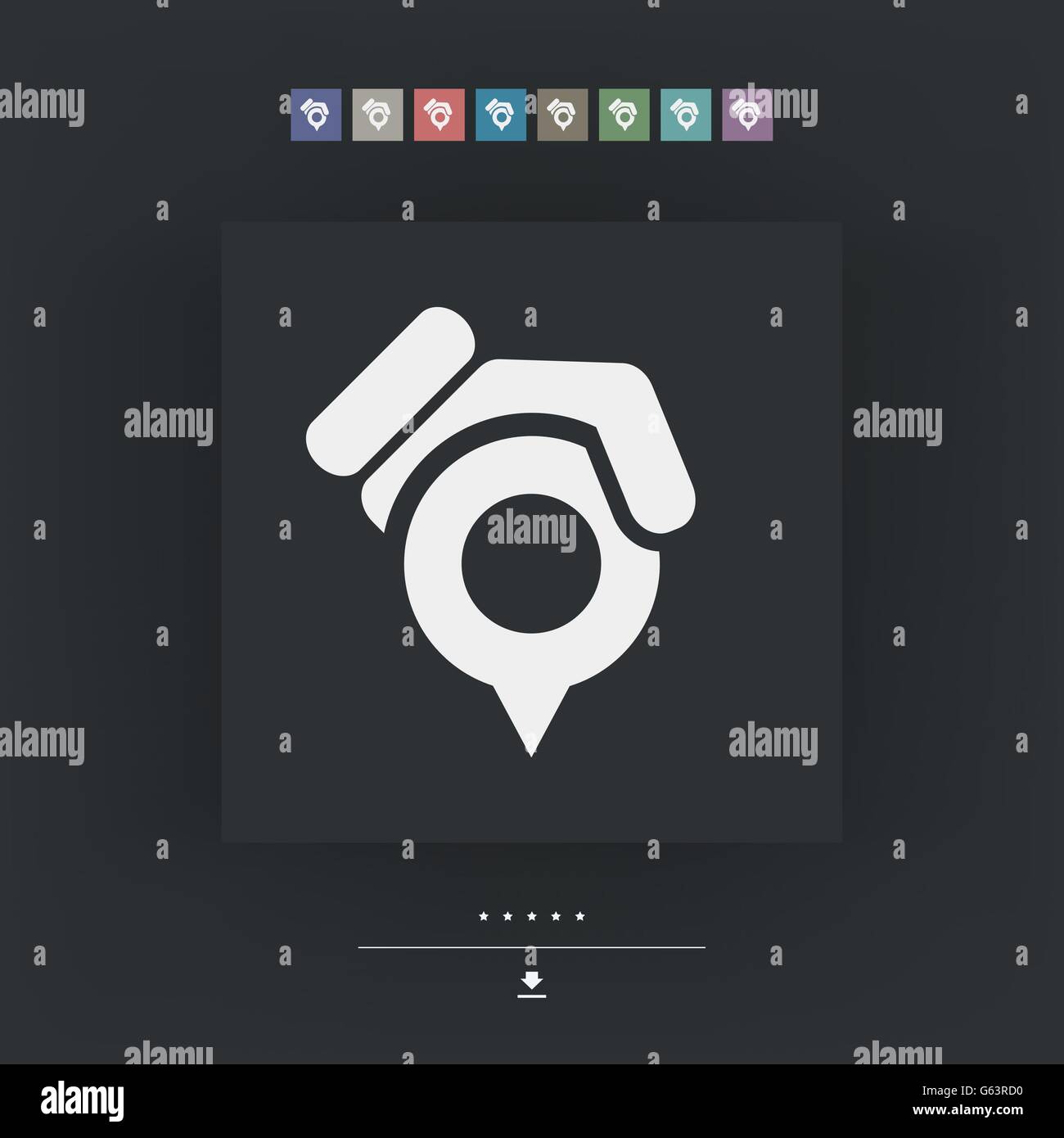 Position pointer icon Stock Vector Image & Art - Alamy
