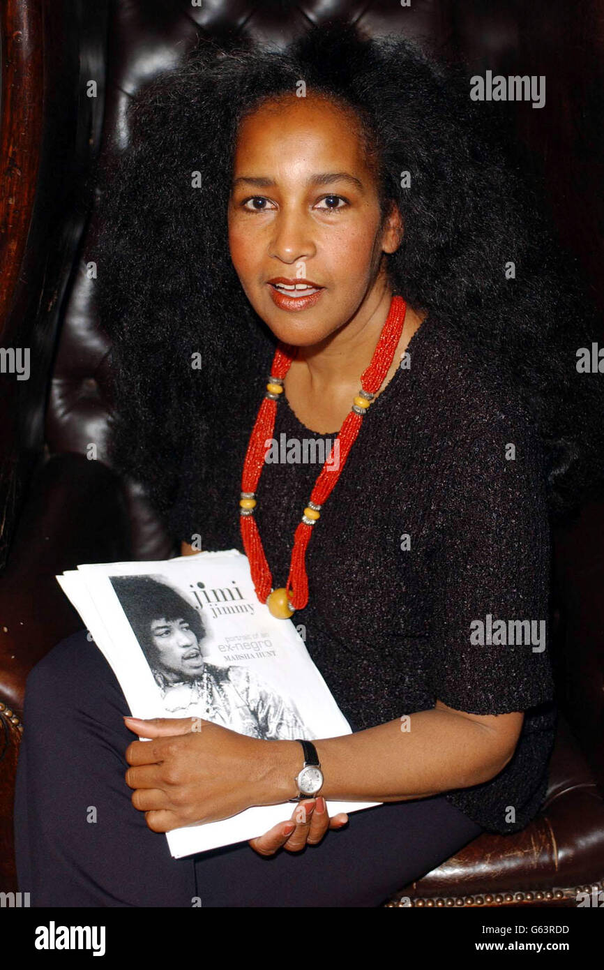 Author Marsha Hunt poses at Madame Tussaud's, London, with the ... Author Marsha Hunt poses at Madame Tussaud's, London, with the ...