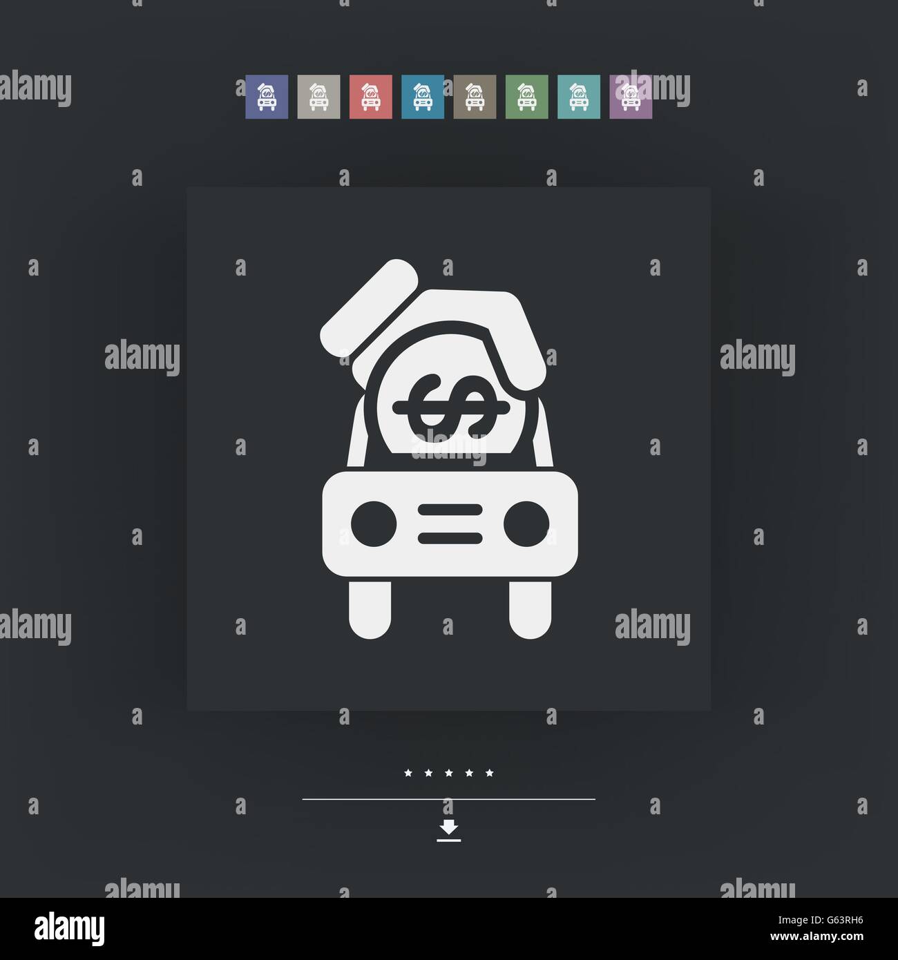 Car money icon Stock Vector Image & Art - Alamy