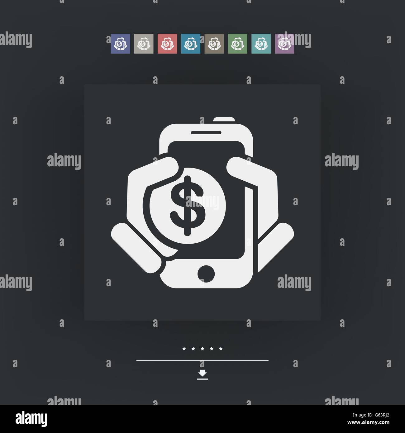 Phone cost icon Stock Vector Image & Art - Alamy