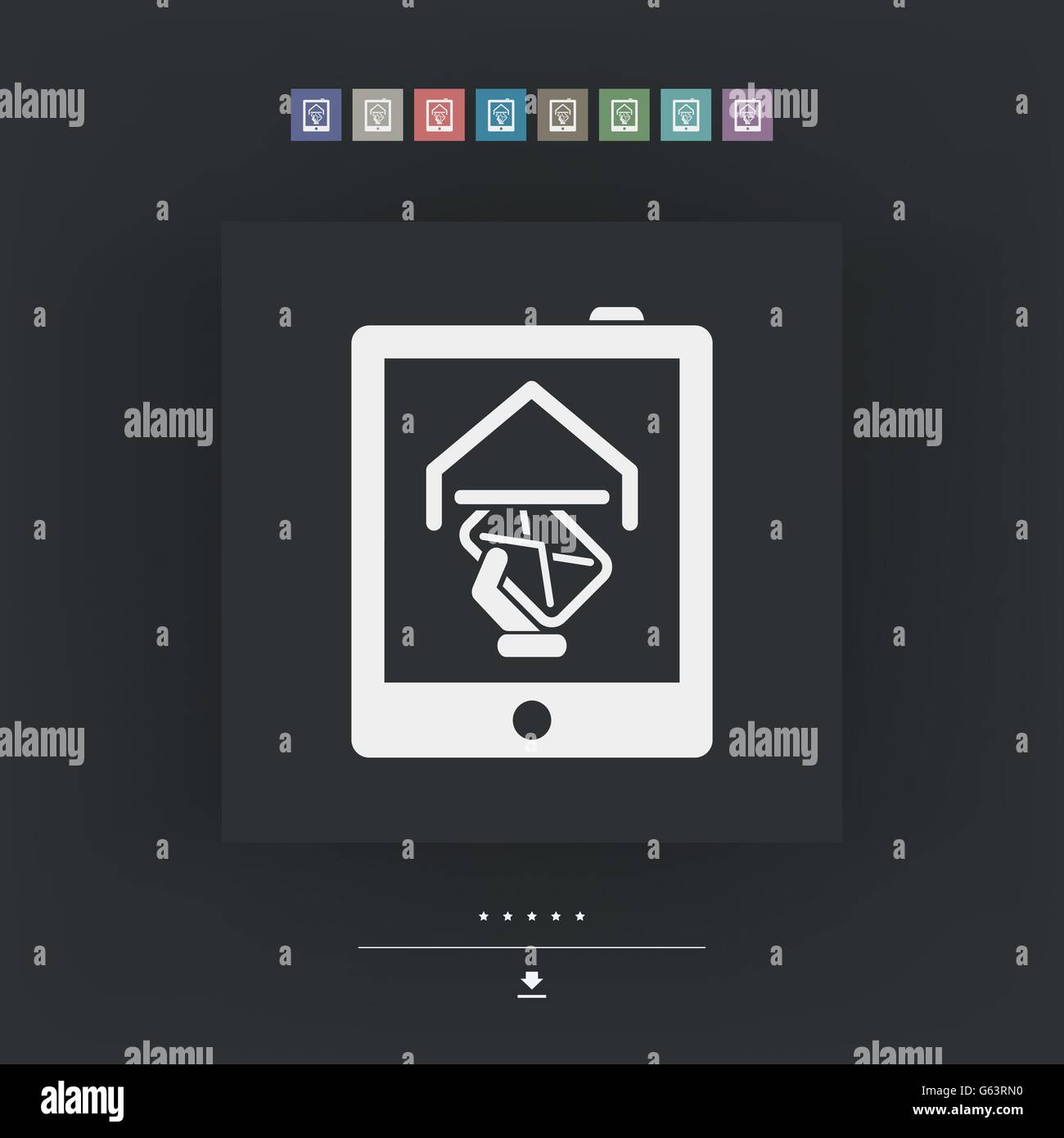 Tablet mail icon hi-res stock photography and images - Alamy