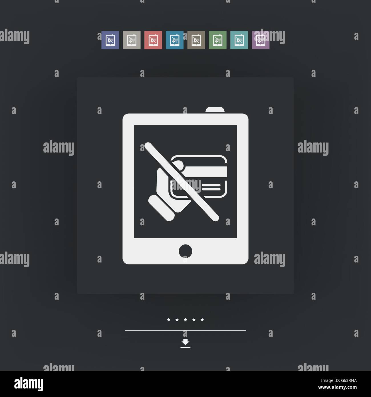 Credit card rejected Stock Vector Image & Art - Alamy