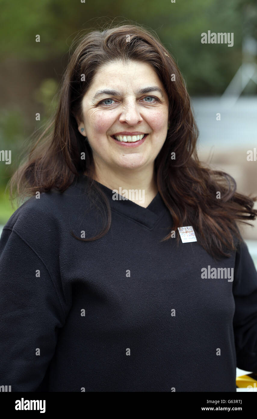 Garden designer Jinny Blom at the B&Q Sentebale Garden at the Chelsea ...