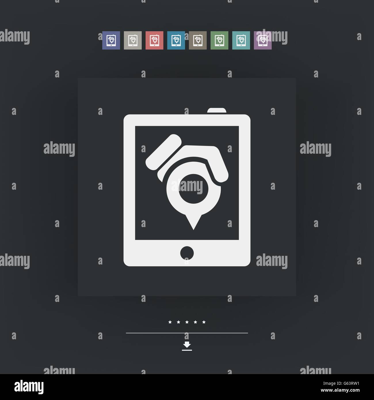 Map pointer icon Stock Vector Image & Art - Alamy