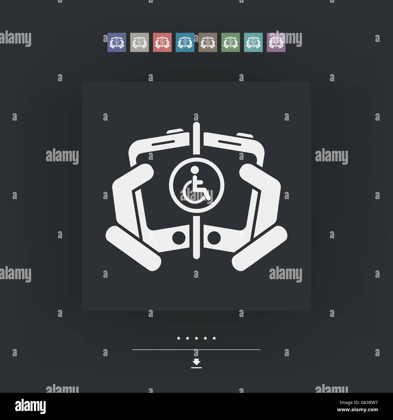 Disabled people connection Stock Vector Image & Art - Alamy